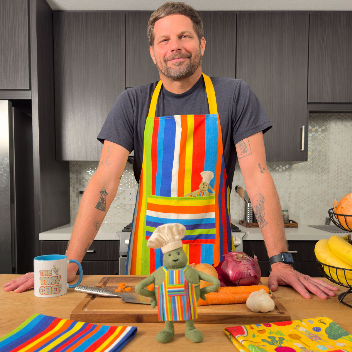 Official Tiny Chef Aprons (Adult + Youth) – The Tiny Chef Show Shop